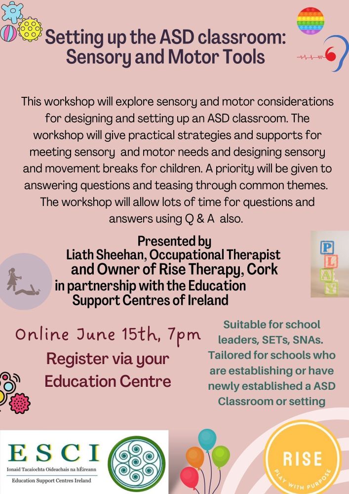 ESCI Webinar - Setting up the ASD classroom: Sensory and Motor Tools ...